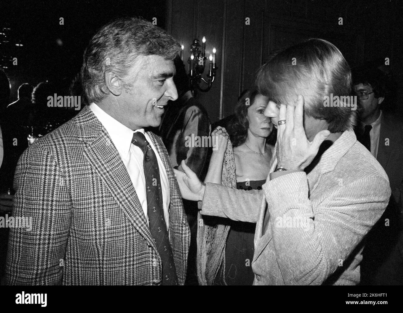 Donnelly Rhodes and Jay Johnson at the Soap Reunion Party a year after ...