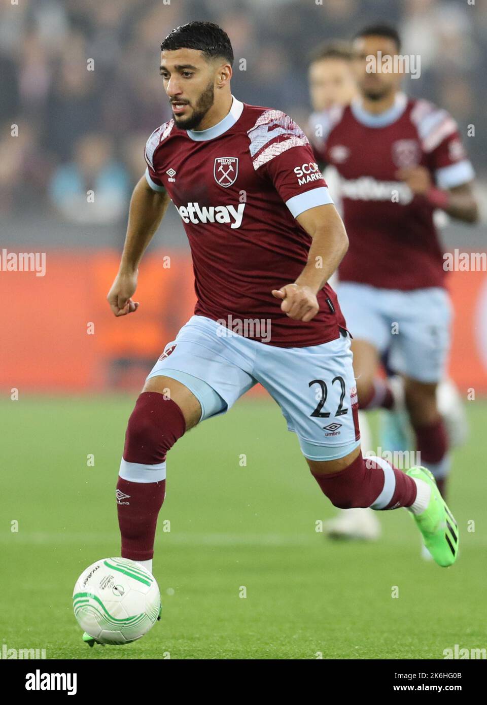 London, England, 13th October 2022. Saïd Benrahma of West Ham United ...