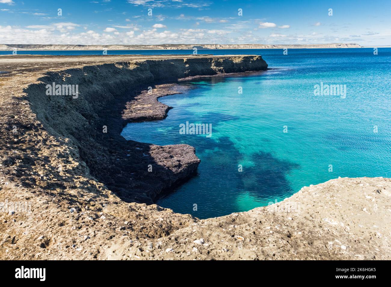 Caleta Valdes landescape, Peninsula Valdes chubut province Patagonia ...