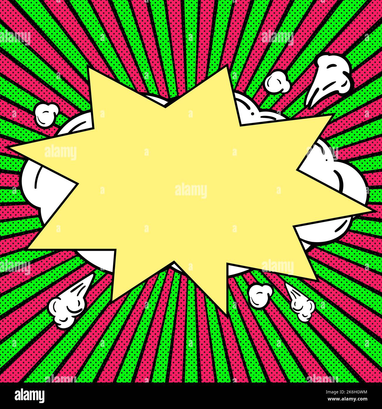 Comics Design Frames. Beautiful Photo Frame Set With Boom Bubbles For ...