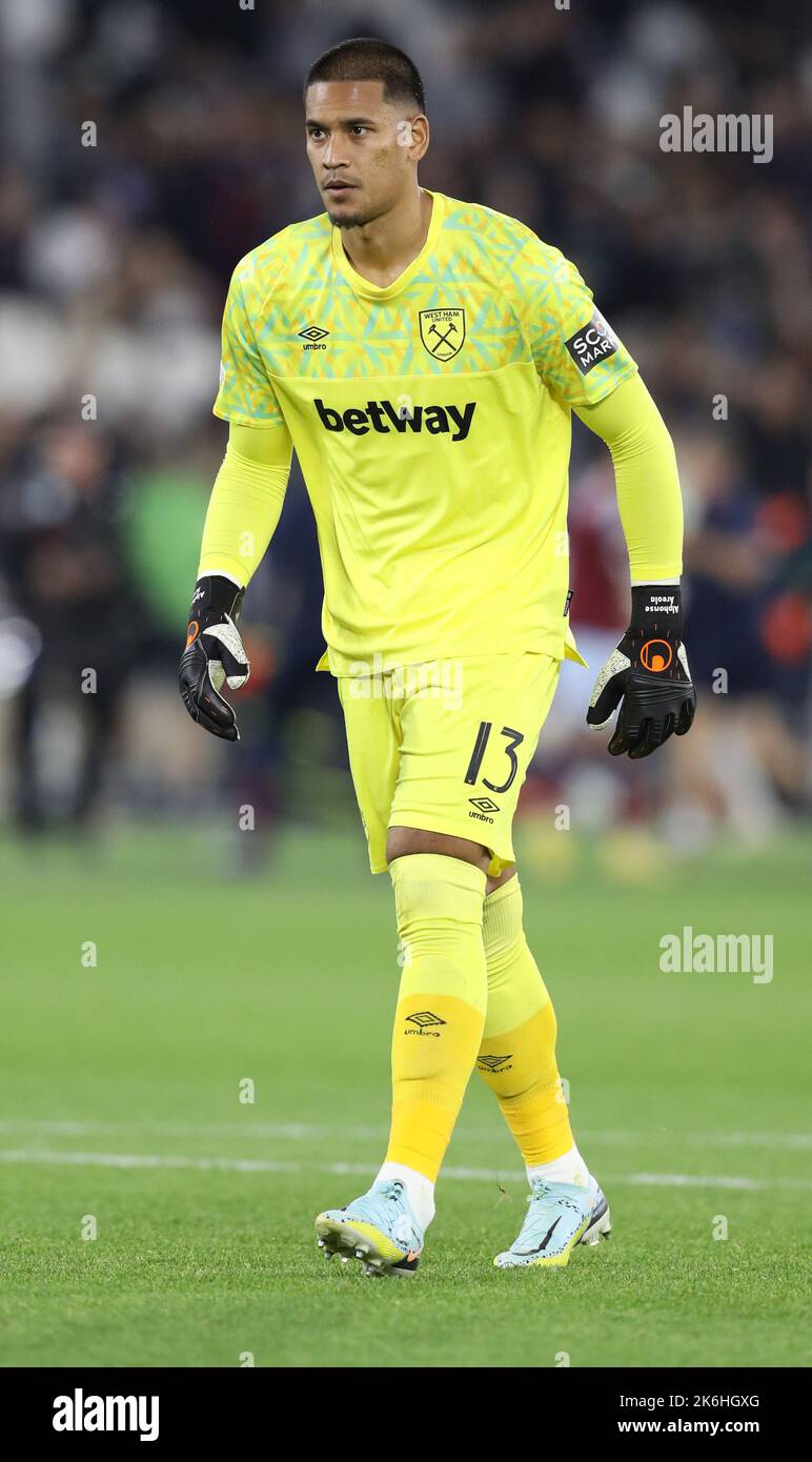 London, England, 13th October 2022. Alphonse Areola of West Ham United ...