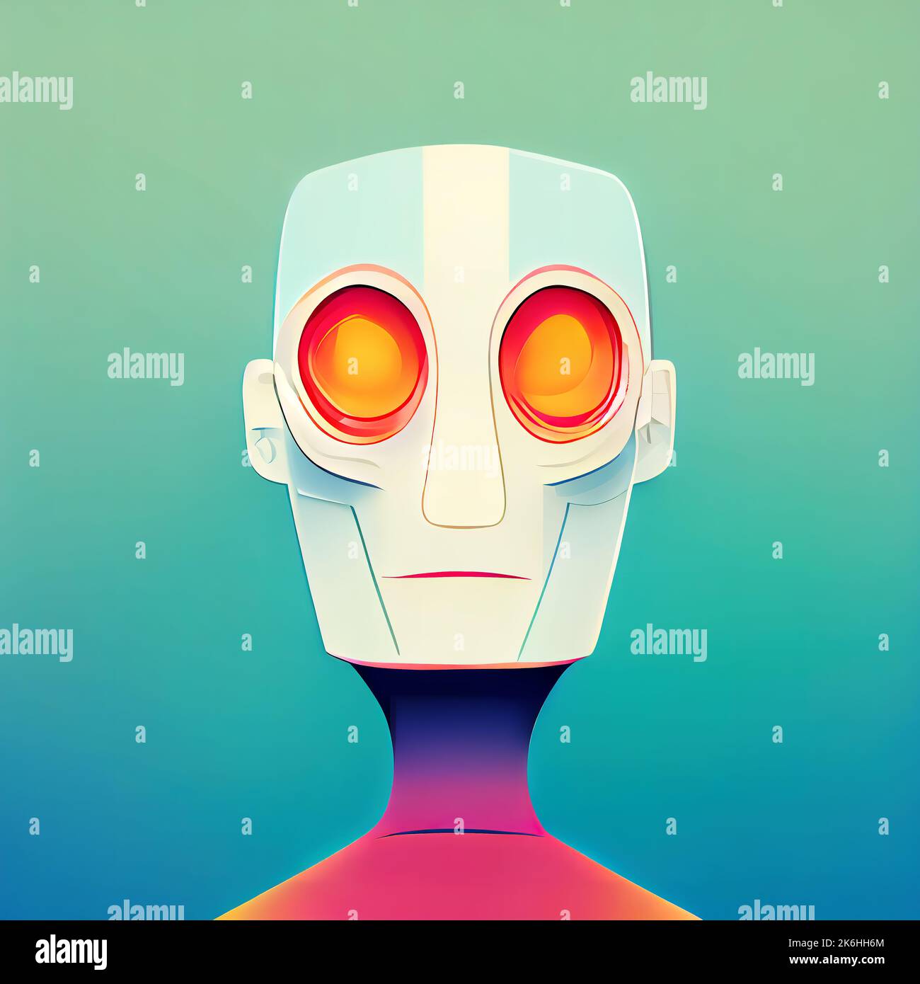 Face robot face hi-res stock photography and images - Alamy