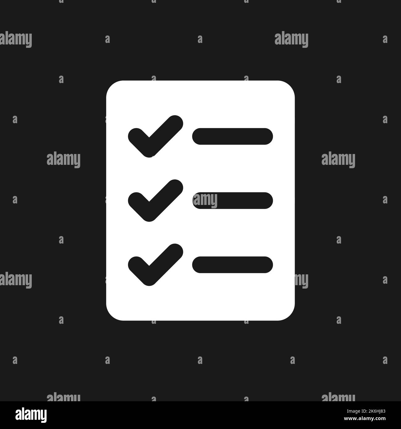 Checklist of completed tasks pixel dark mode glyph ui icon Stock Vector ... Checklist of completed tasks pixel dark mode glyph ui icon Stock Vector ...