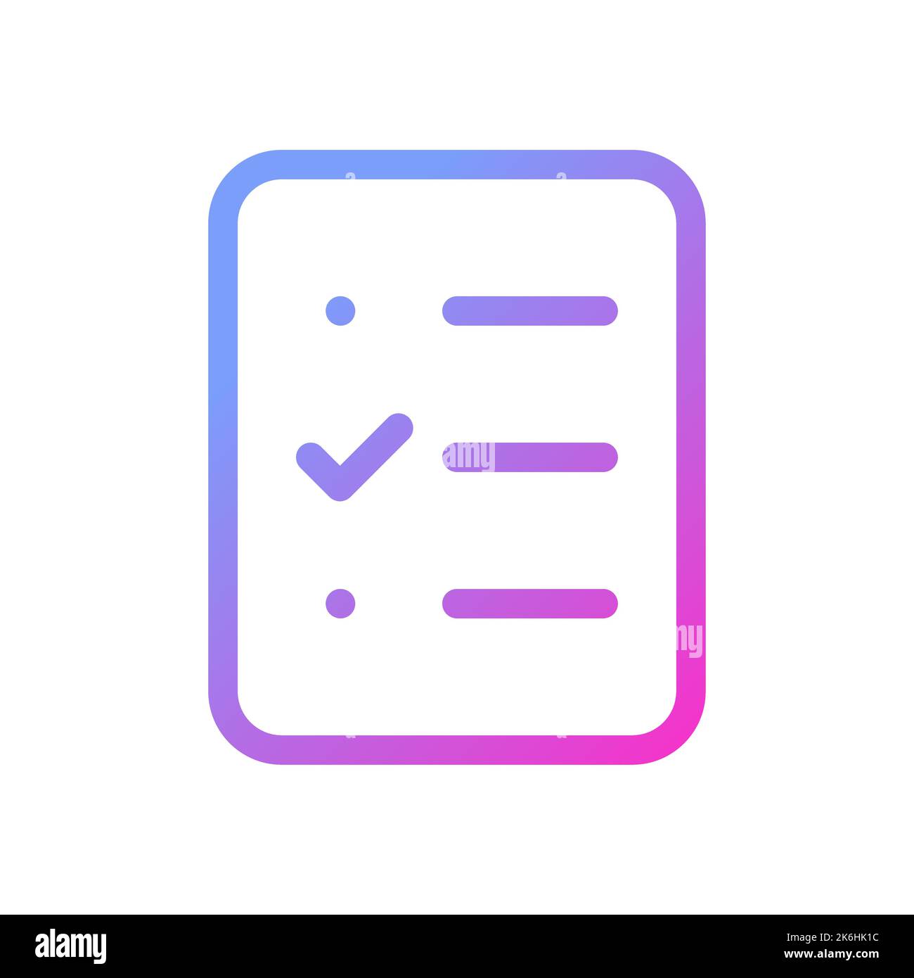 Survey pixel perfect gradient linear ui icon Stock Vector Image & Art - Alamy