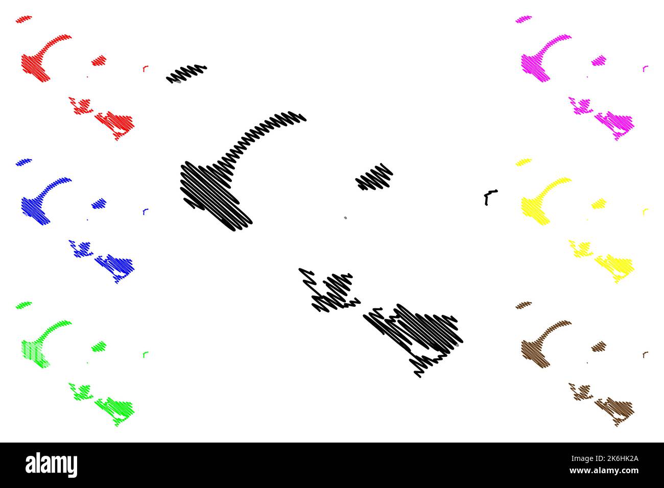 Turtle Islands (Republic of Sierra Leone, Salone, Atlantic Ocean) map ...