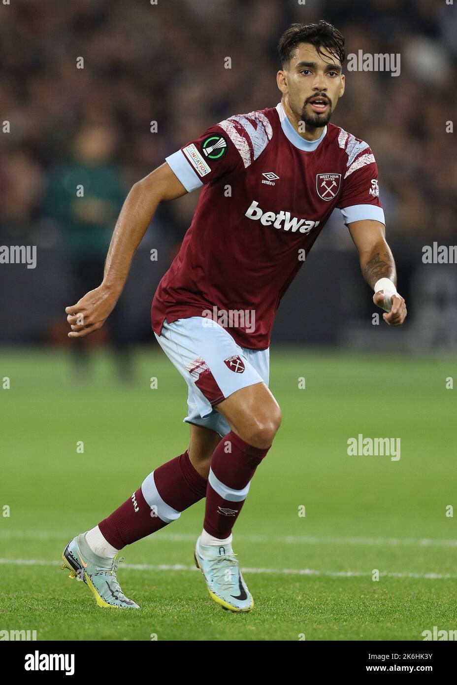 London, England, 13th October 2022. Lucas Paquetá of West Ham United ...