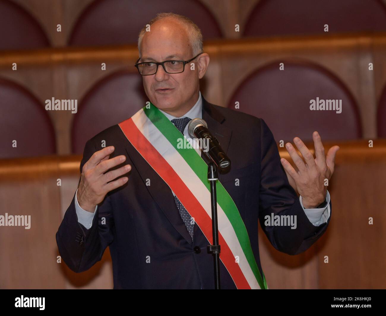 Italy, Rome, October 14th, 2022 : Russell Crowe, in Rome to promote his ...