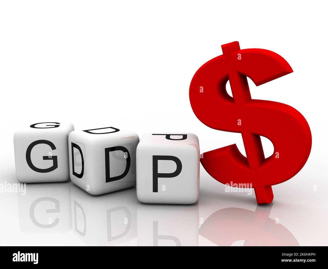 3d rendering usd Dollar symbol with GDP Stock Photo - Alamy