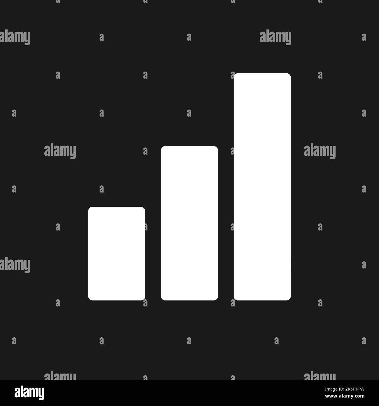 Bar chart pixel dark mode glyph ui icon Stock Vector Image & Art - Alamy