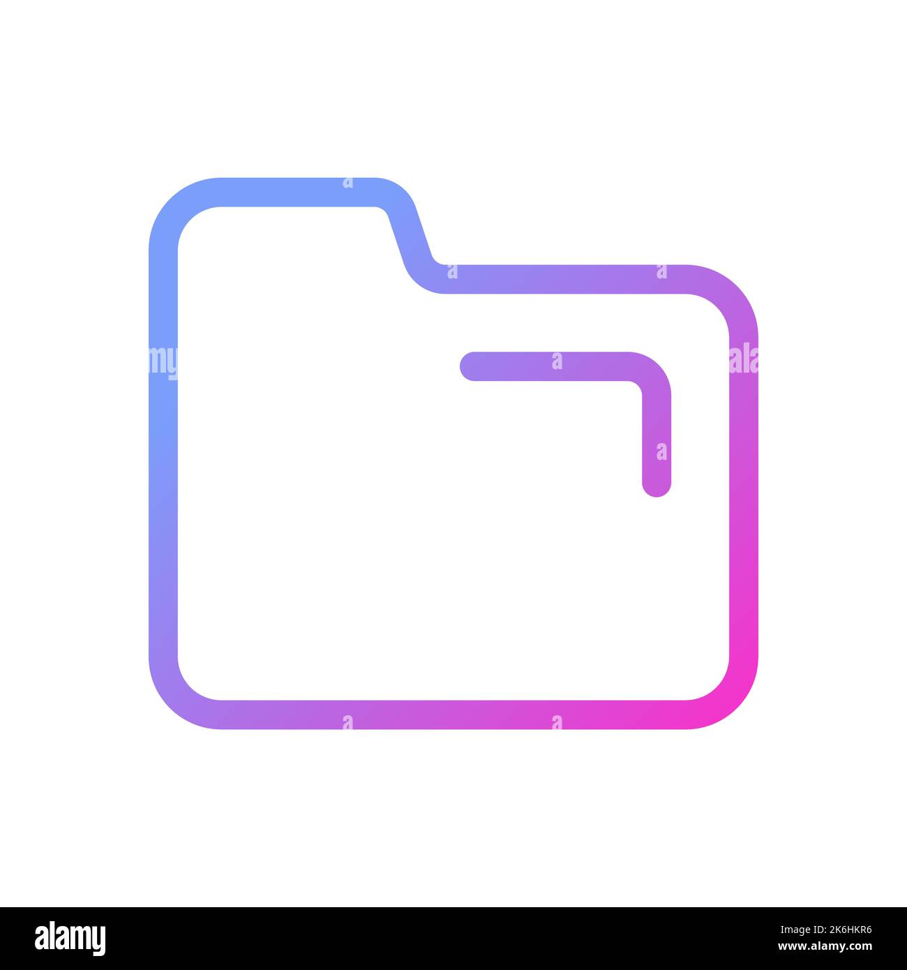 Folder pixel perfect gradient linear ui icon Stock Vector Image & Art - Alamy
