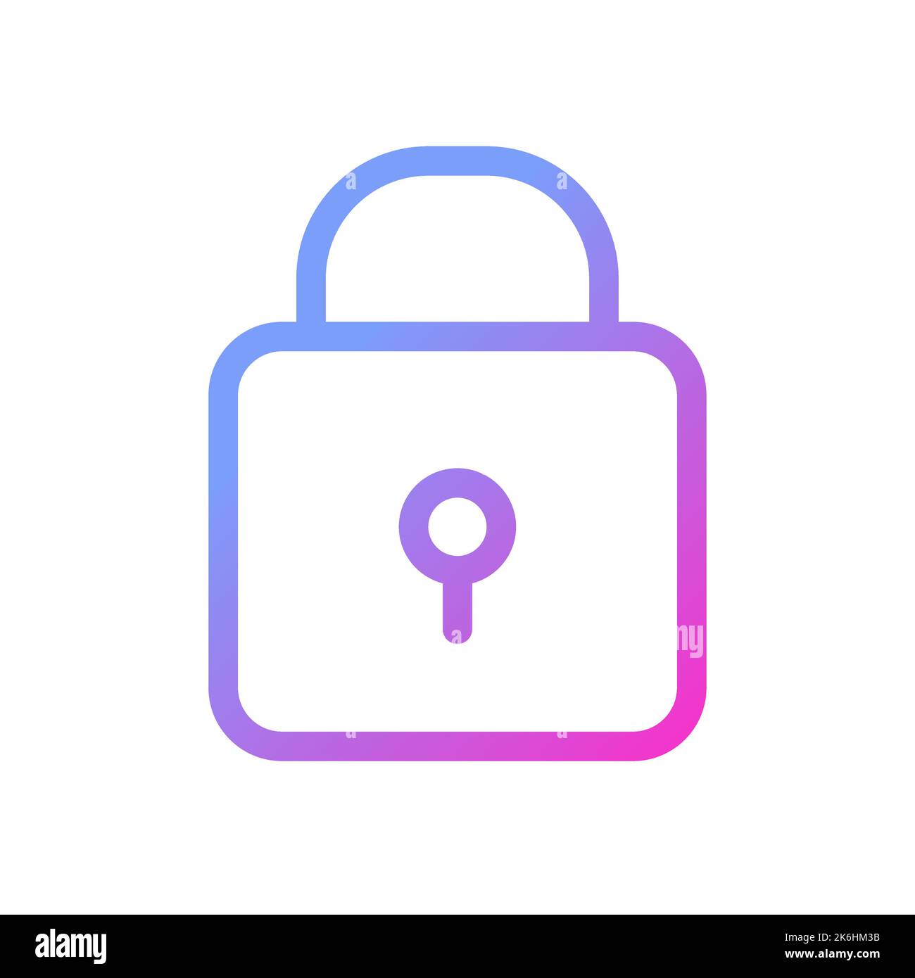 Padlock pixel perfect gradient linear ui icon Stock Vector Image & Art - Alamy