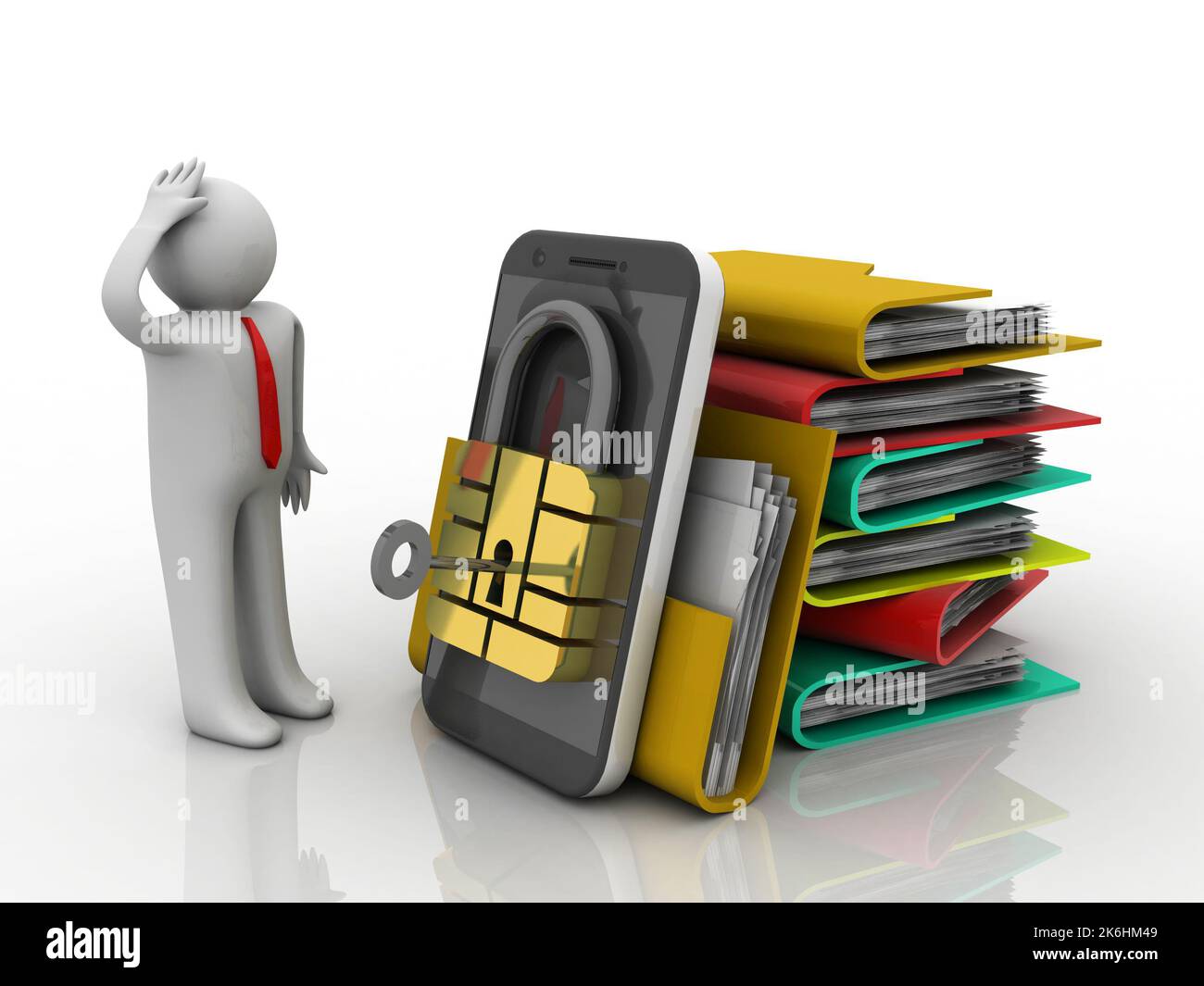 Lock 3d hi-res stock photography and images - Alamy