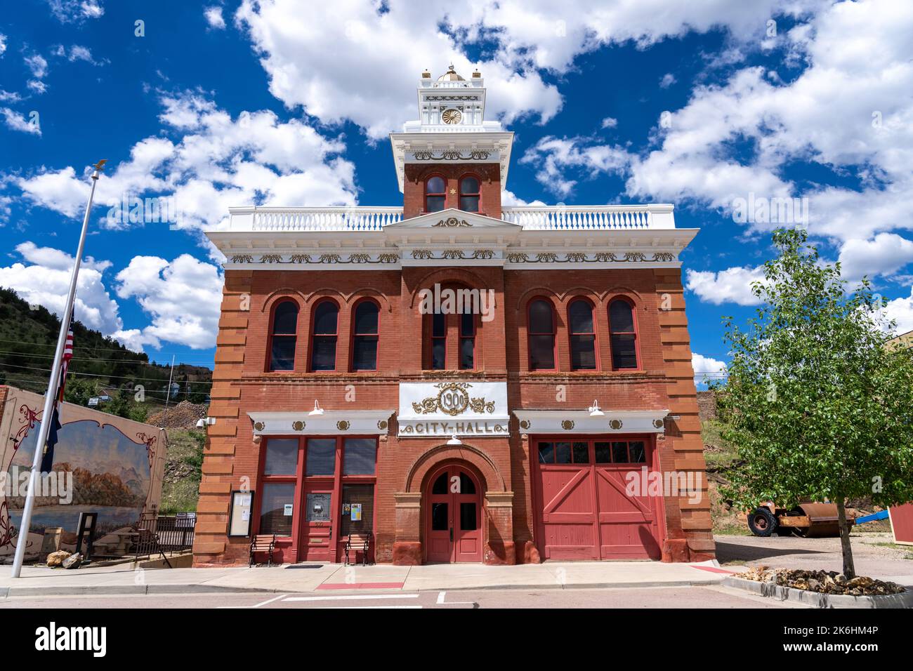 Victor, CO - July 9, 2022: City government as well as a museum operates ...