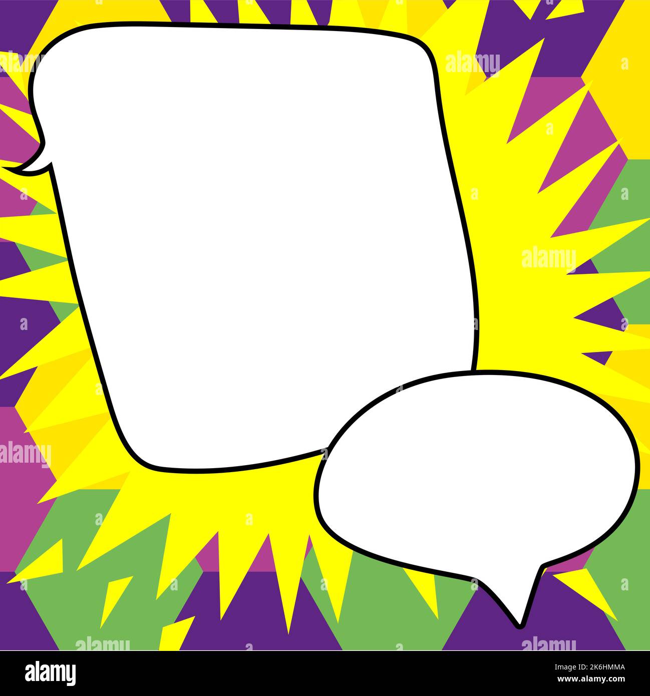 Comics Design Frames. Beautiful Photo Frame Set With Boom Bubbles For ...