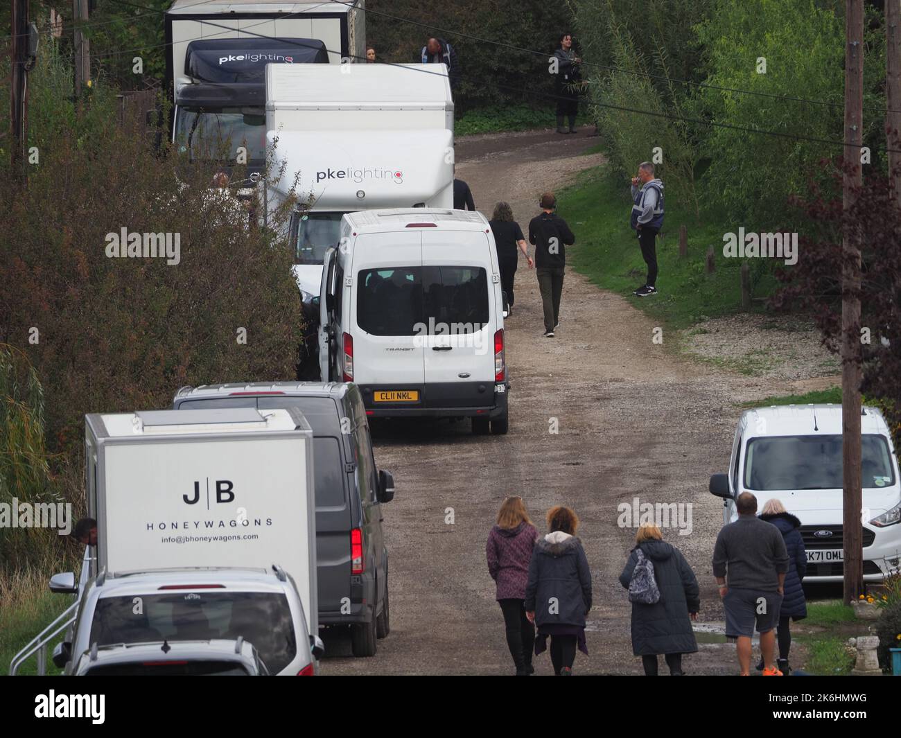 Warden Bay, Kent, UK. 14th Oct, 2022. Film crews were spotted filming ...