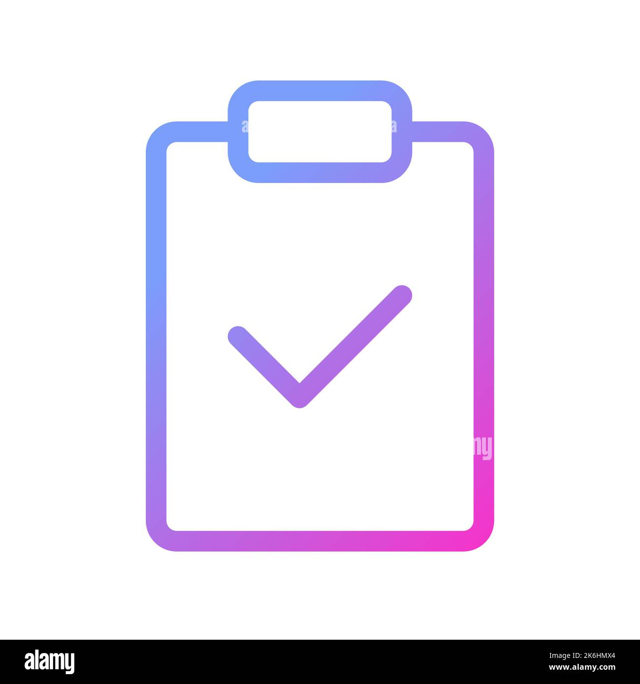 Completed task pixel perfect gradient linear ui icon Stock Vector Image ...