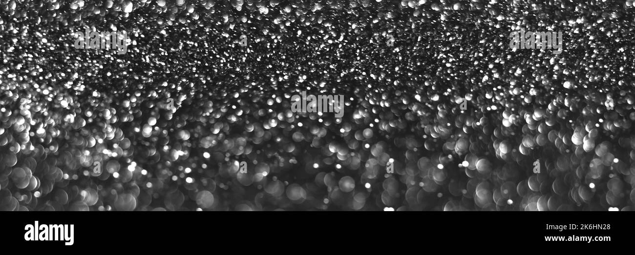 Gray black sparkling glitter bokeh background, christmas abstract ...