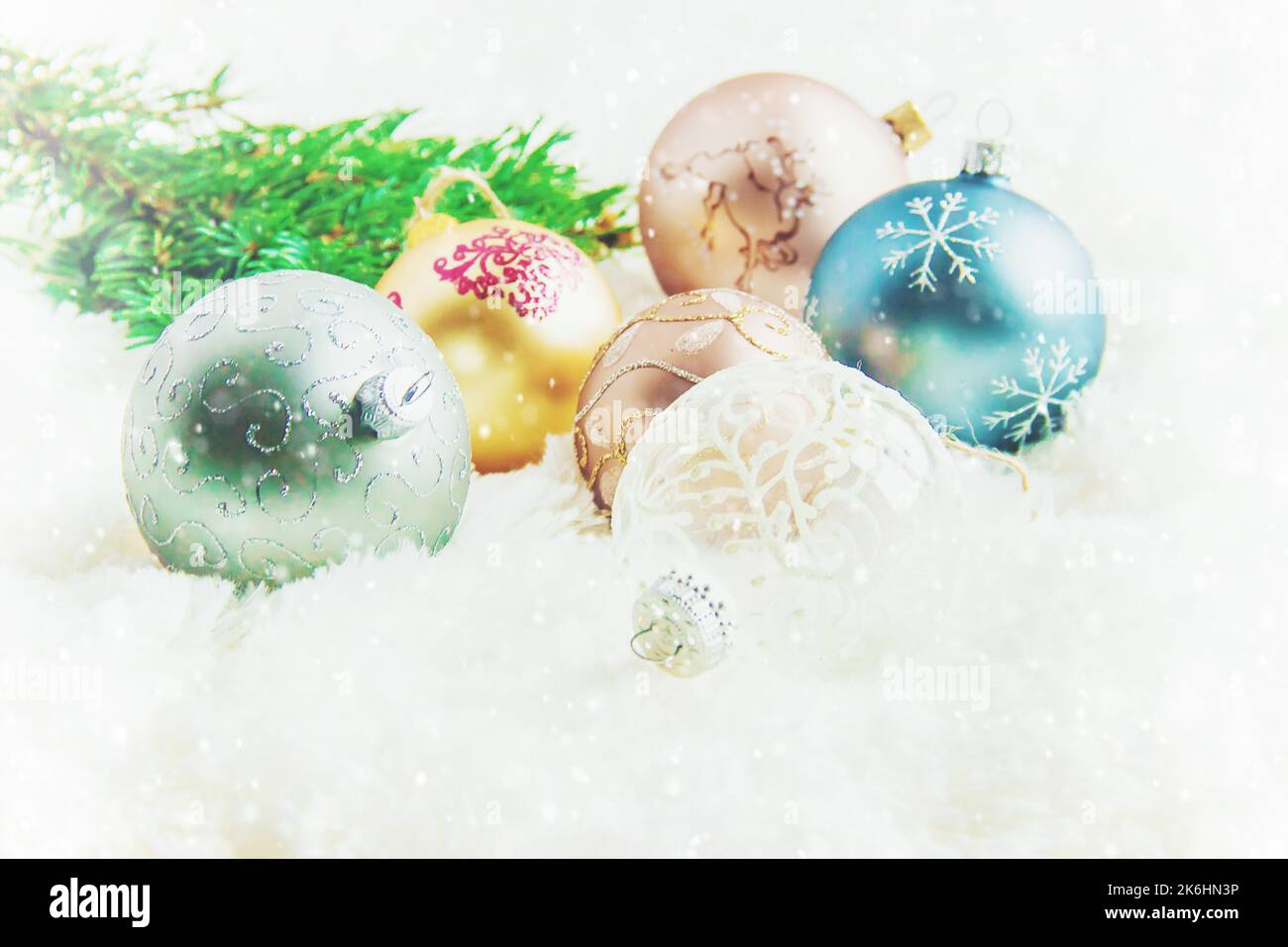 Christmas background. happy New Year. Selective focus Stock Photo - Alamy