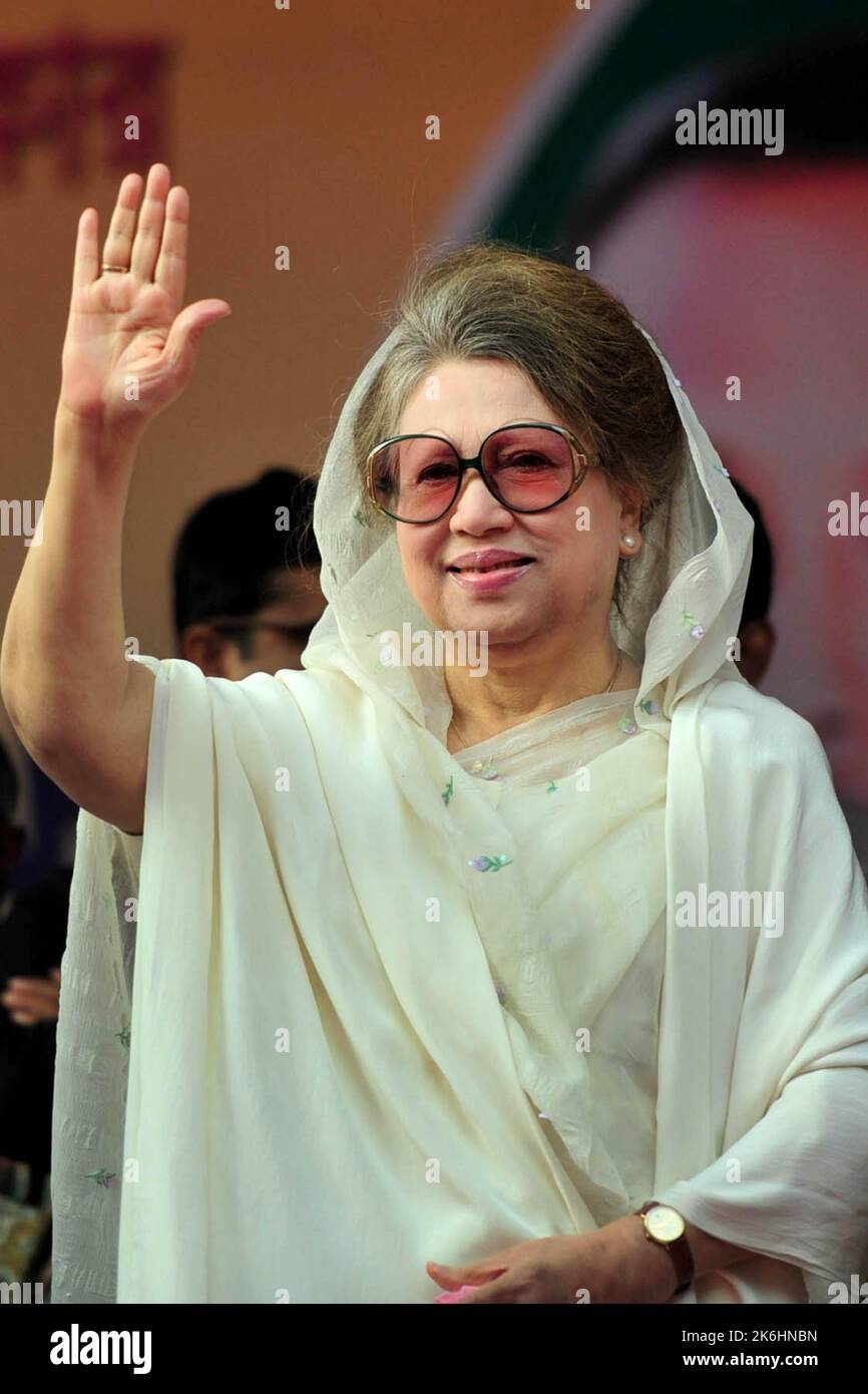 Dhaka, Bangladesh - November 28, 2012: Former Prime Minister and BNP ...