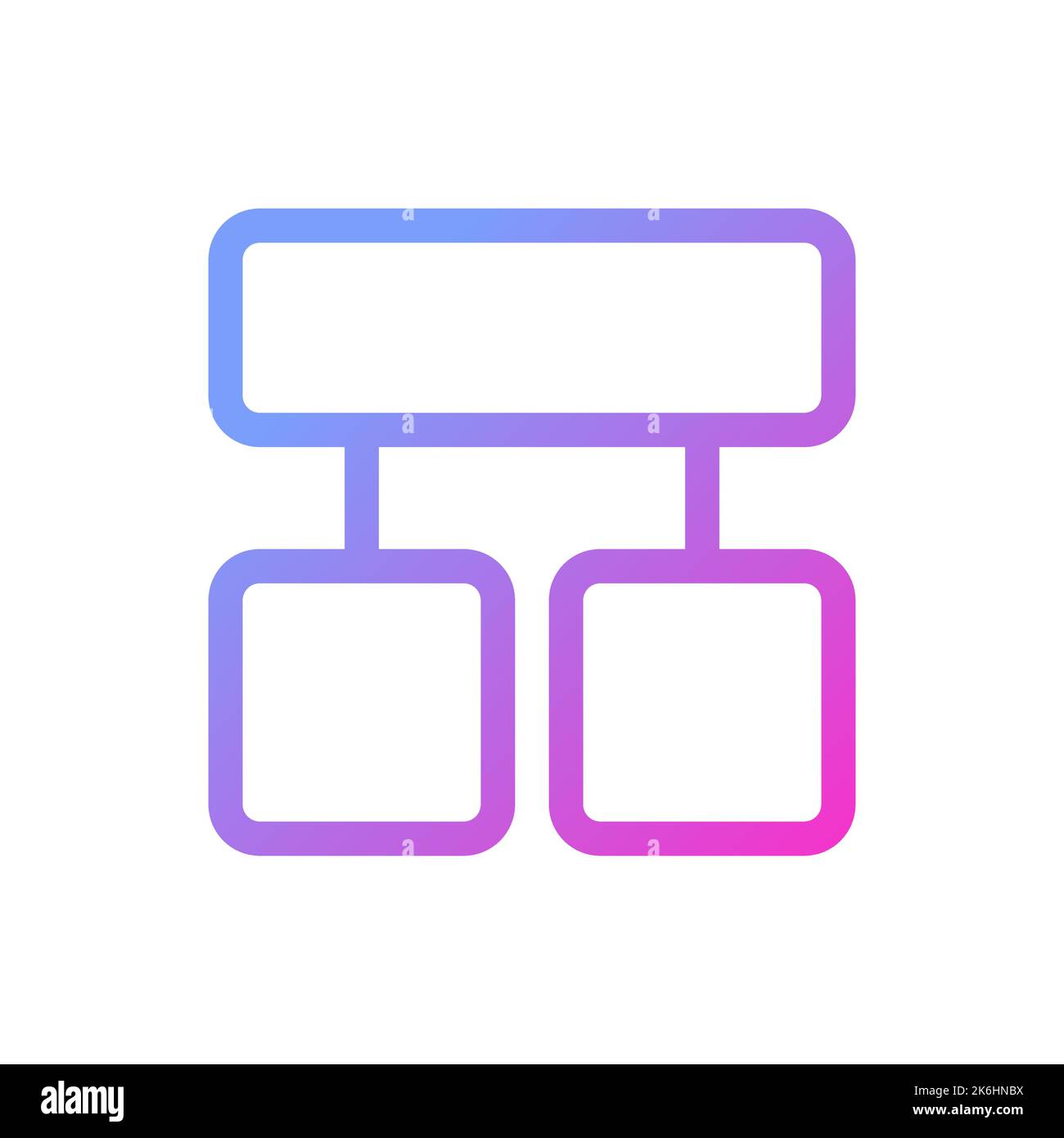 Block diagram pixel perfect gradient linear ui icon Stock Vector Image & Art - Alamy