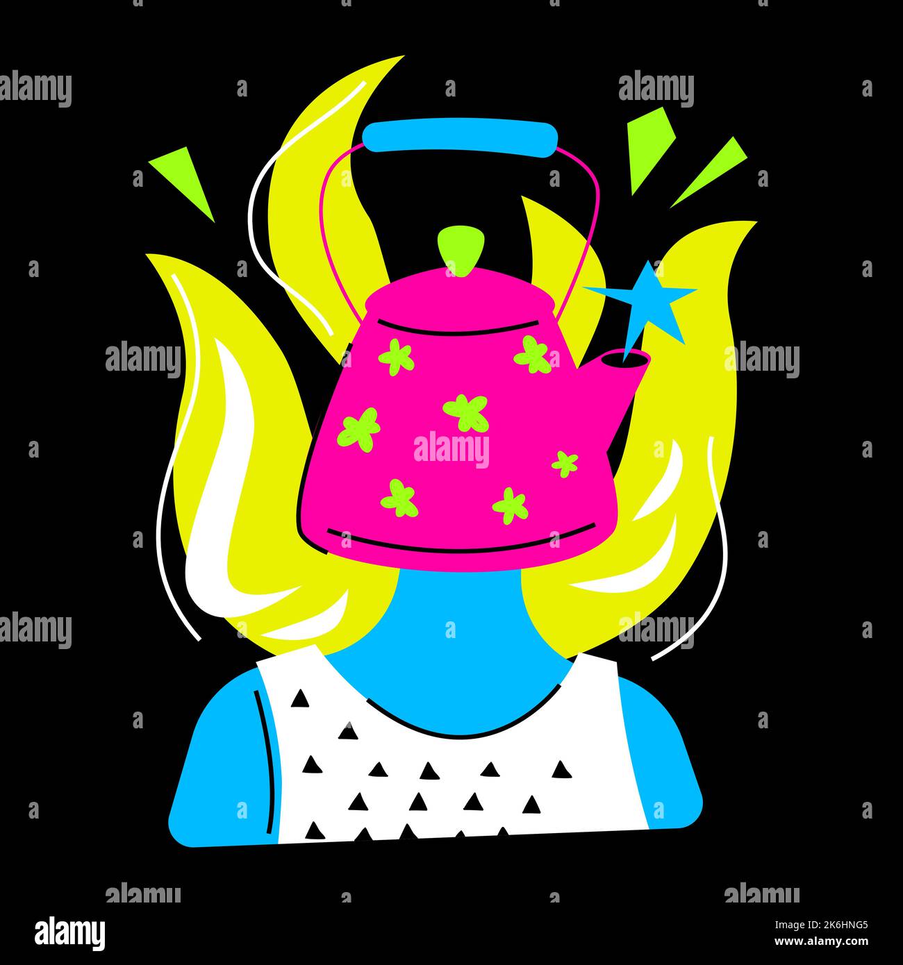 Heat stress illustration Stock Vector Images - Alamy