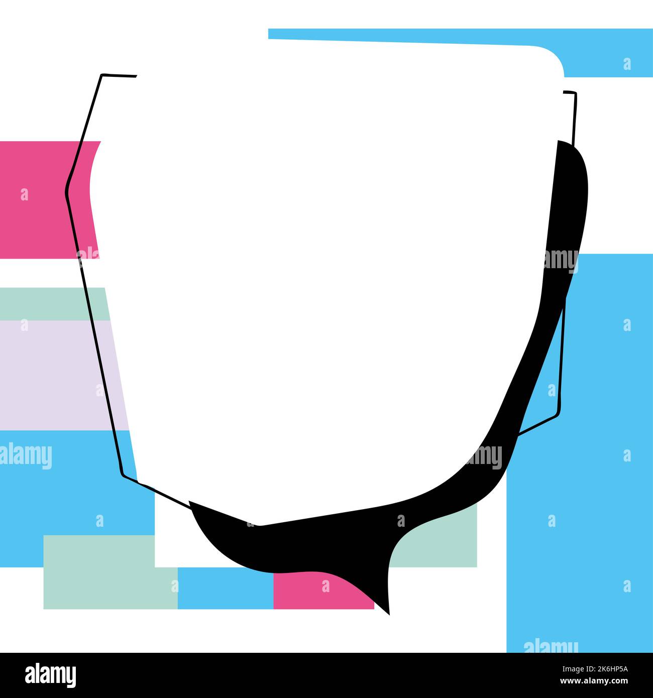 Comics Design Frames. Beautiful Photo Frame Set With Boom Bubbles For ...