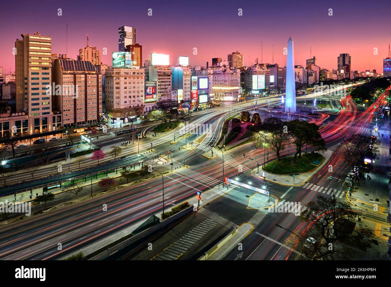 Aerial view of Obelisk. Buenos Aires, Argentina Stock Photo - Alamy