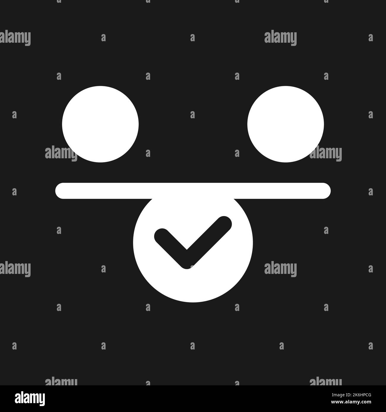 Balance dark mode glyph ui icon Stock Vector Image & Art - Alamy