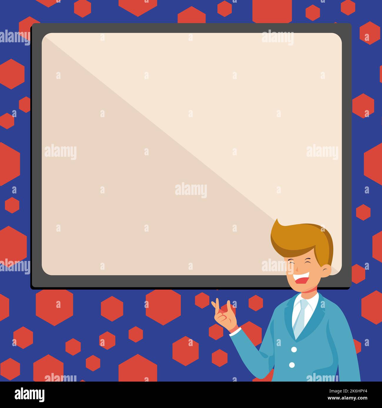 Instructor Drawing Pointing Stick On Empty Whiteboard While Holding Cup ...