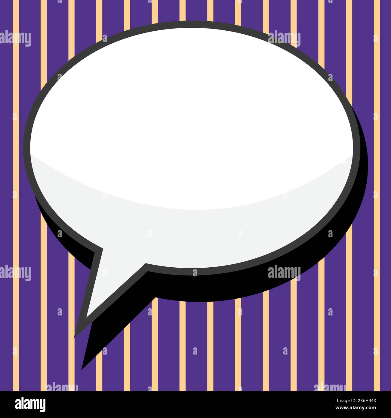Comic Blank Speech Bubble With Copy Space Over Circular Color ...
