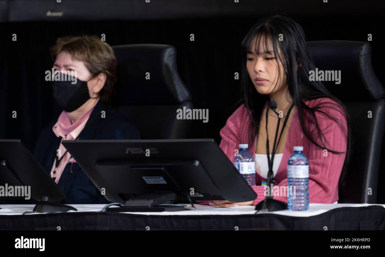 Victoria De La Ronde, left, and Zexi Li, the first witnesses to appear ...