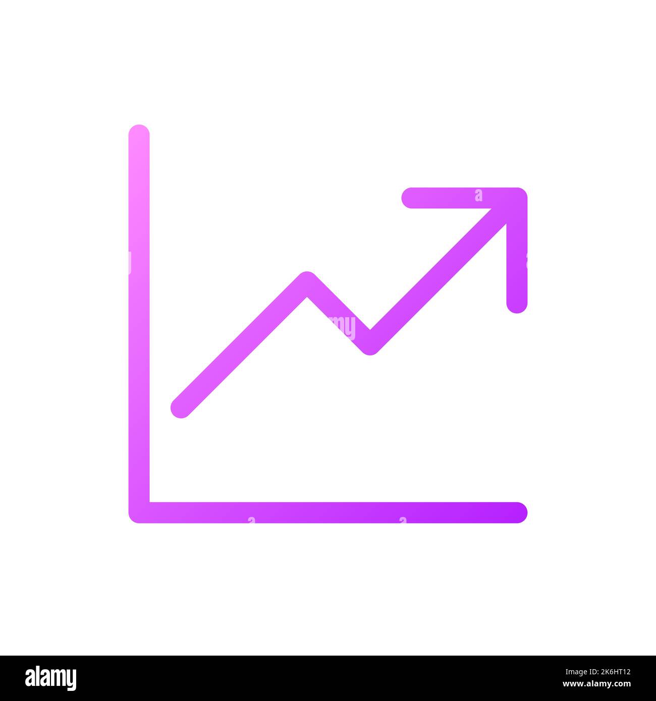 Growth pixel perfect gradient linear ui icon Stock Vector Image & Art - Alamy