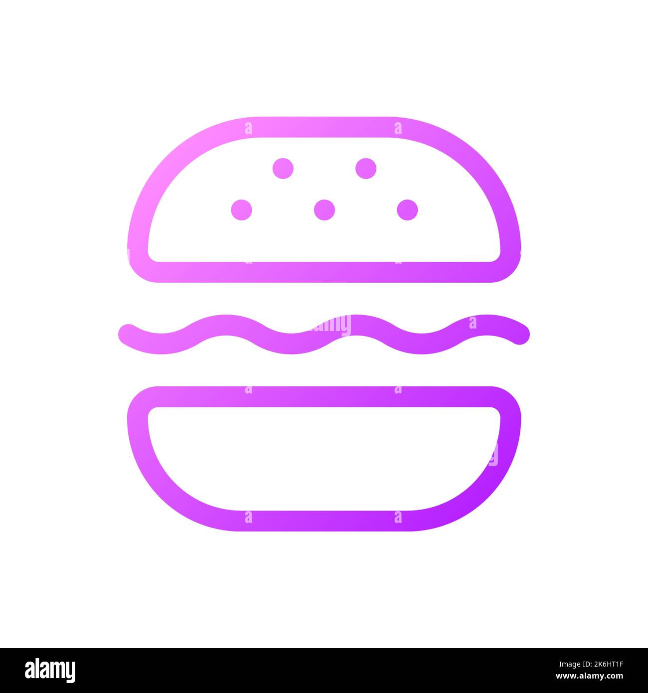 Burger pixel perfect gradient linear ui icon Stock Vector Image & Art - Alamy