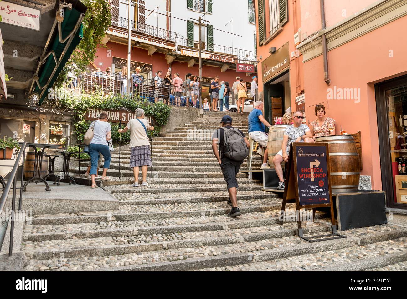 Bellagio, Lombardy, Italy - September 5, 2022: People visiting the ...