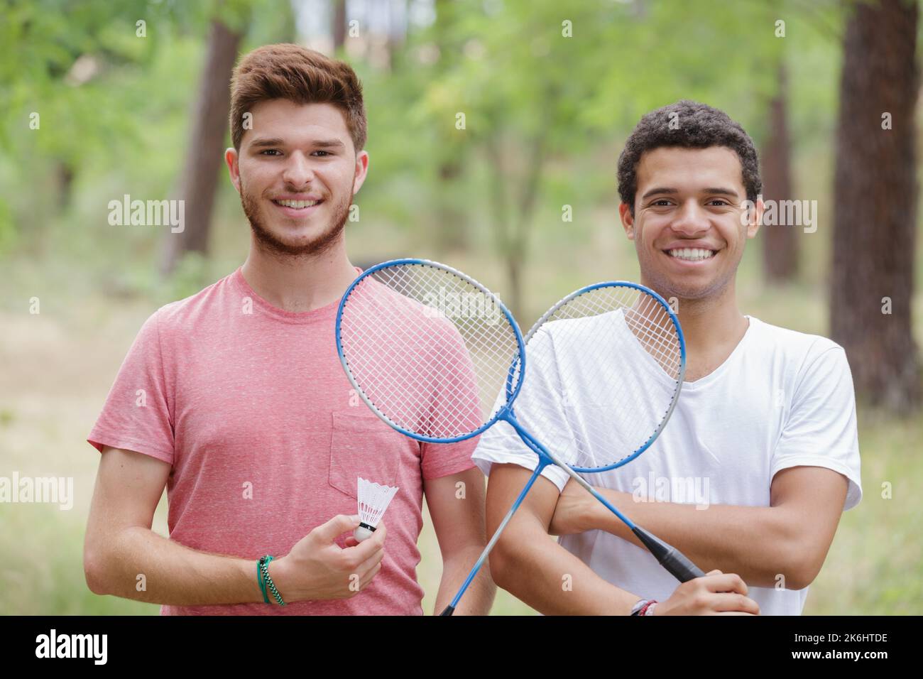 Boys doubles badminton hi-res stock photography and images - Alamy