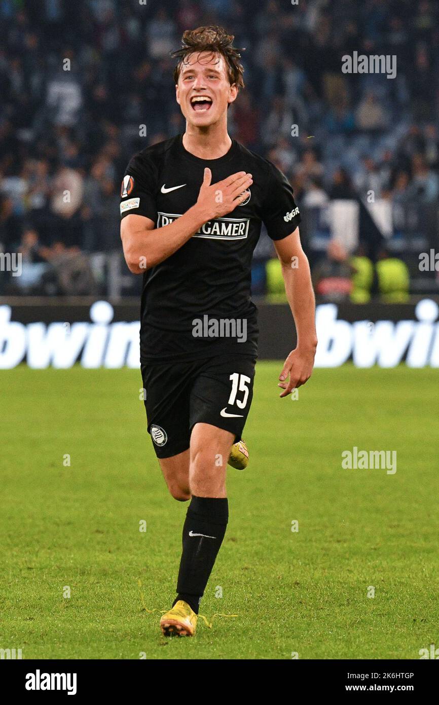 13th October 2022; Olimpico Stadium, Roma, Italy; Uefa Europa League ...