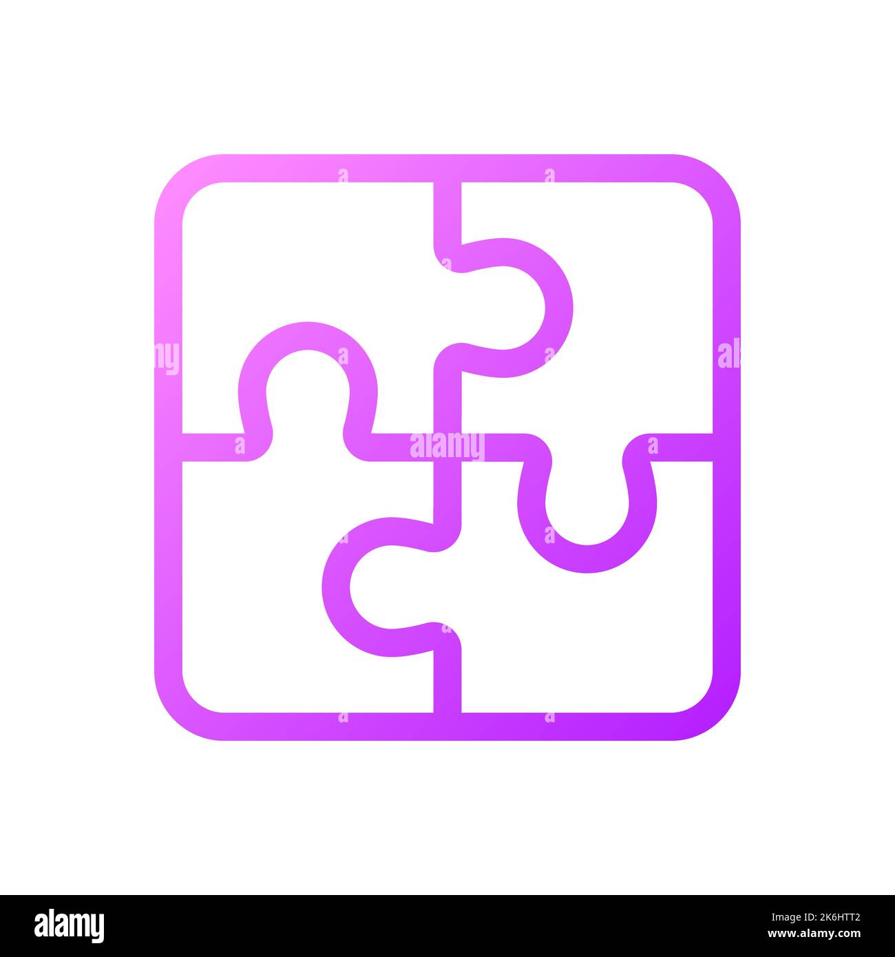 Puzzle pixel perfect gradient linear ui icon Stock Vector Image & Art - Alamy