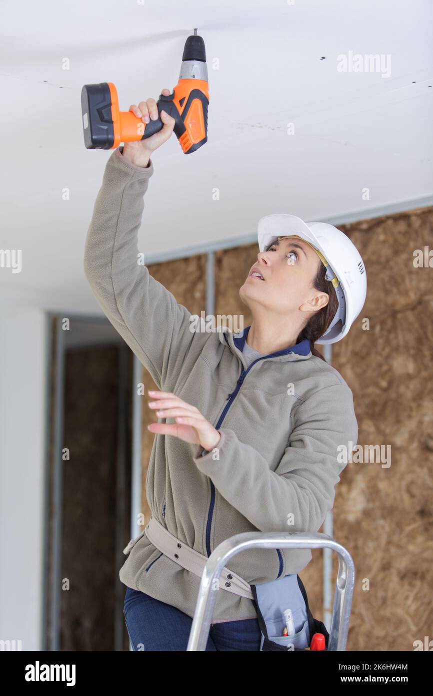 Drilling ceiling hi-res stock photography and images - Alamy