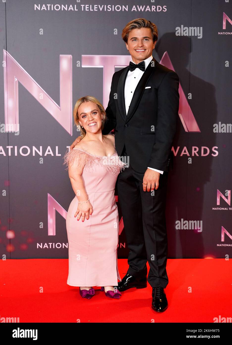 Ellie Simmonds and Nikita Kuzmin in the press room at the National ...