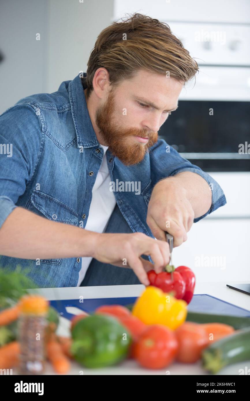 cooking food and home concept Stock Photo - Alamy