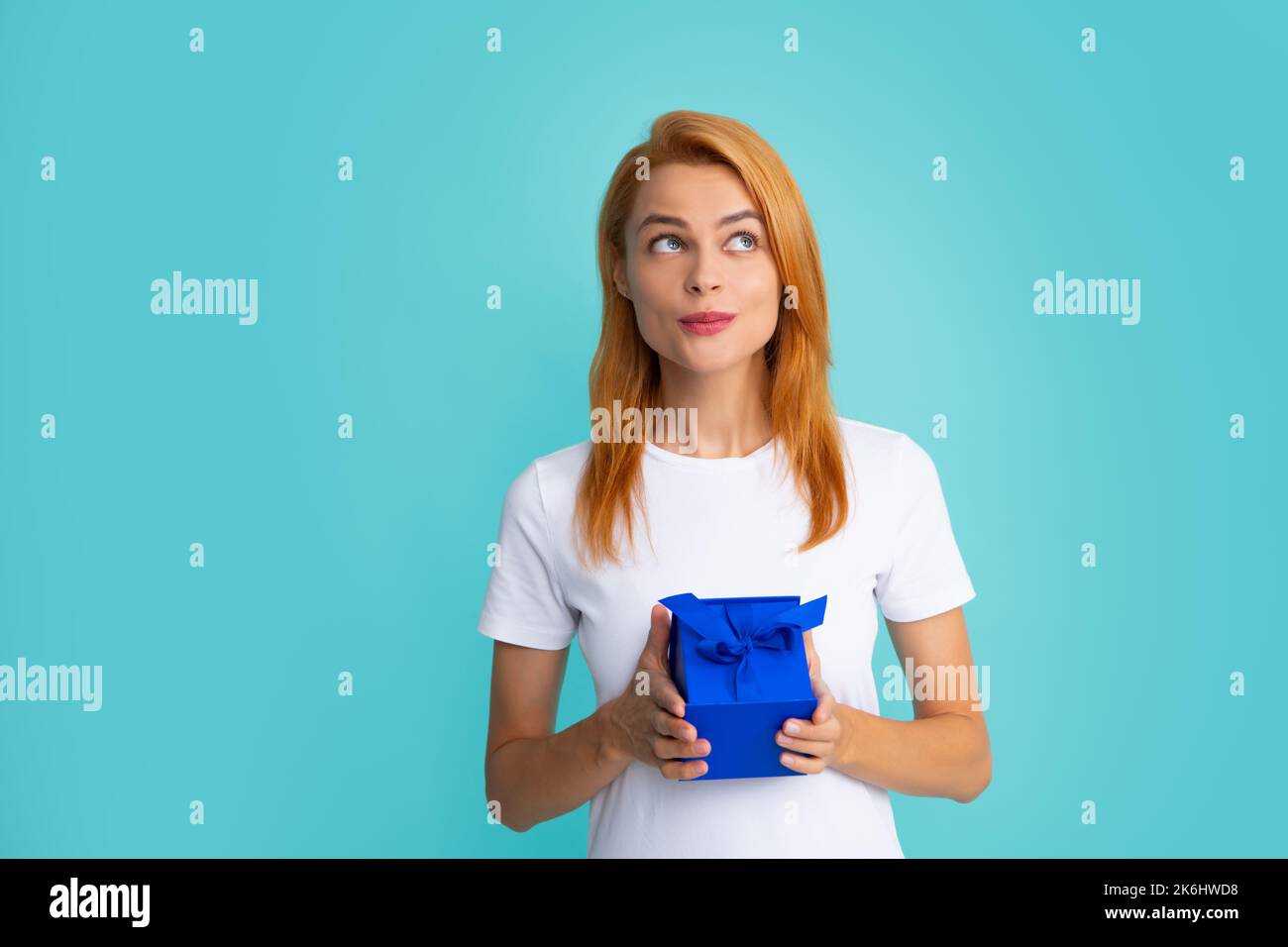 Holidays and celebration concept. Beautiful happy girl on birthday with ...