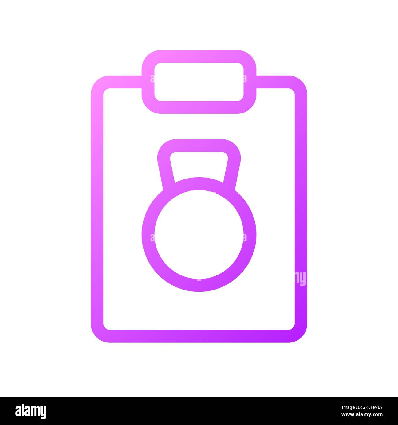 Workout plan pixel perfect gradient linear ui icon Stock Vector Image & Art - Alamy