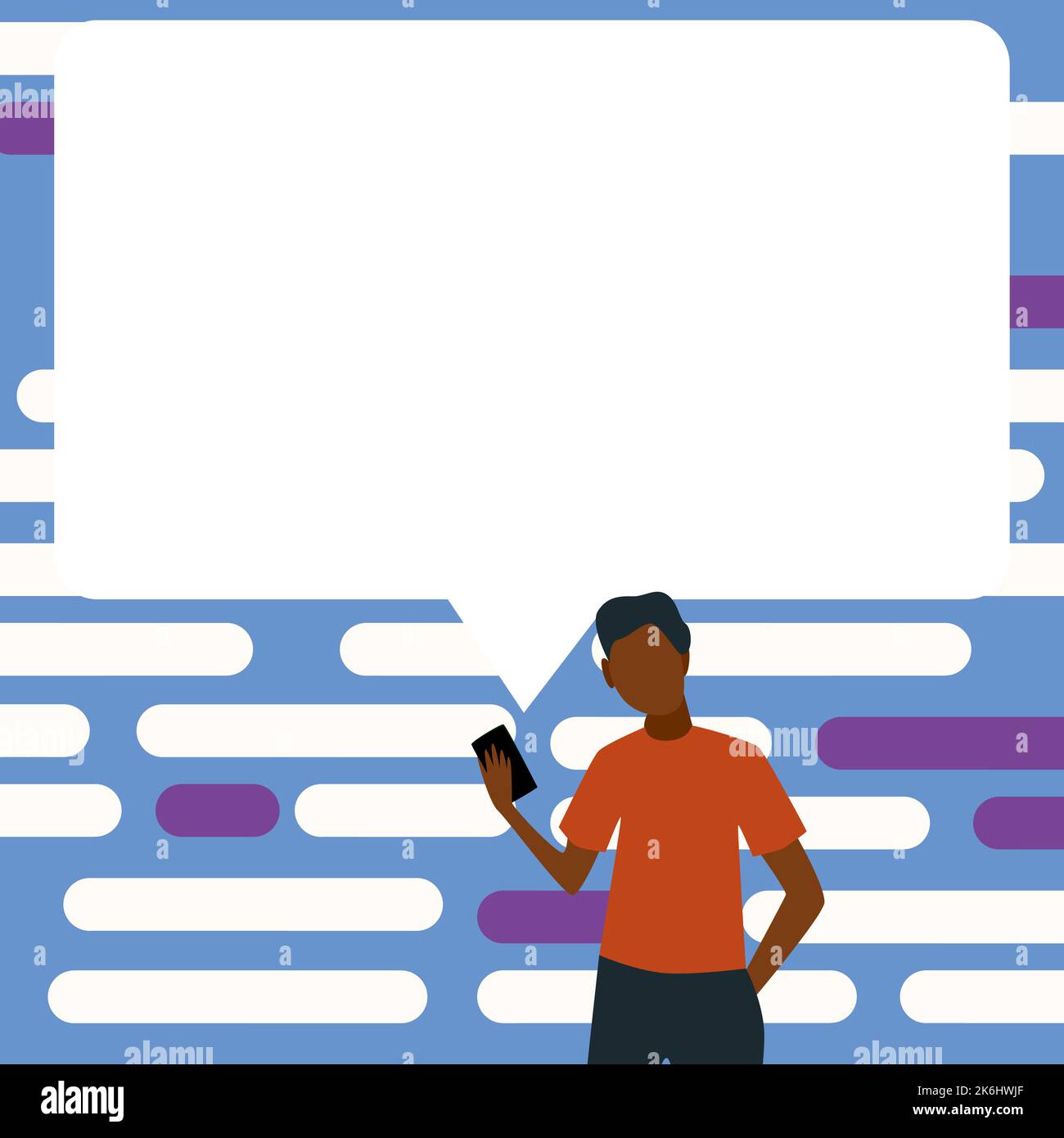 Drawing With Conversation Bubble Showing New Announcement. Speech ...