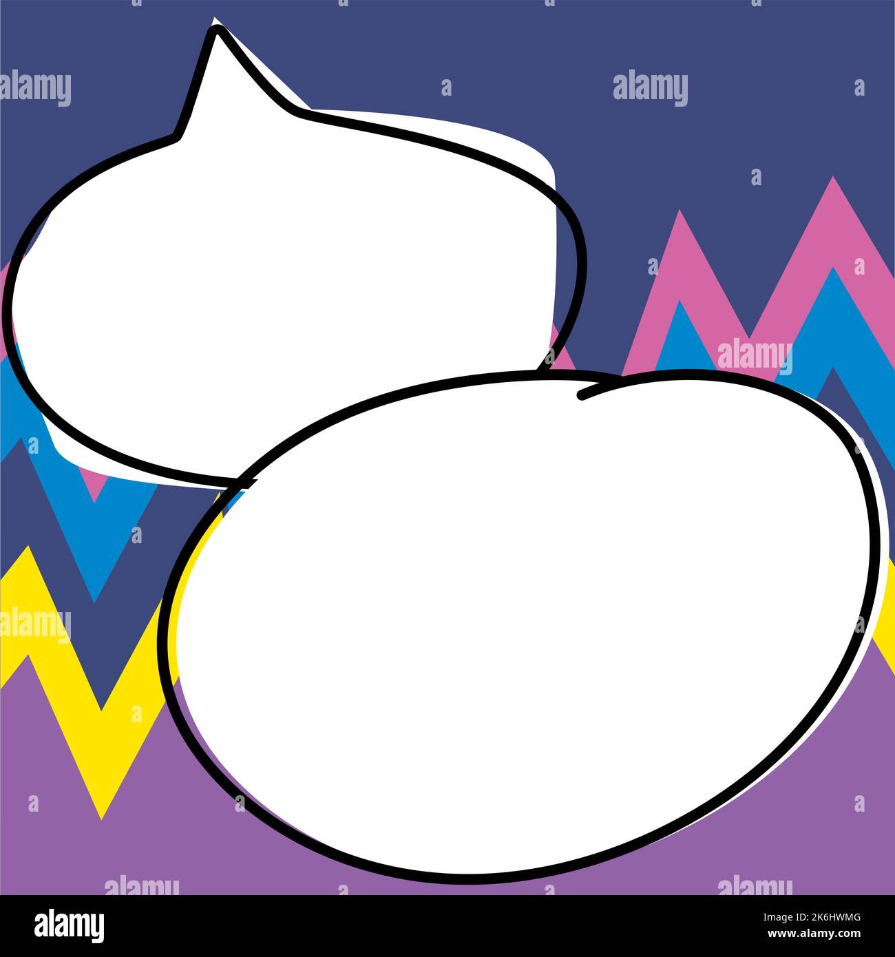 Comics Design Frames. Beautiful Photo Frame Set With Boom Bubbles For ...