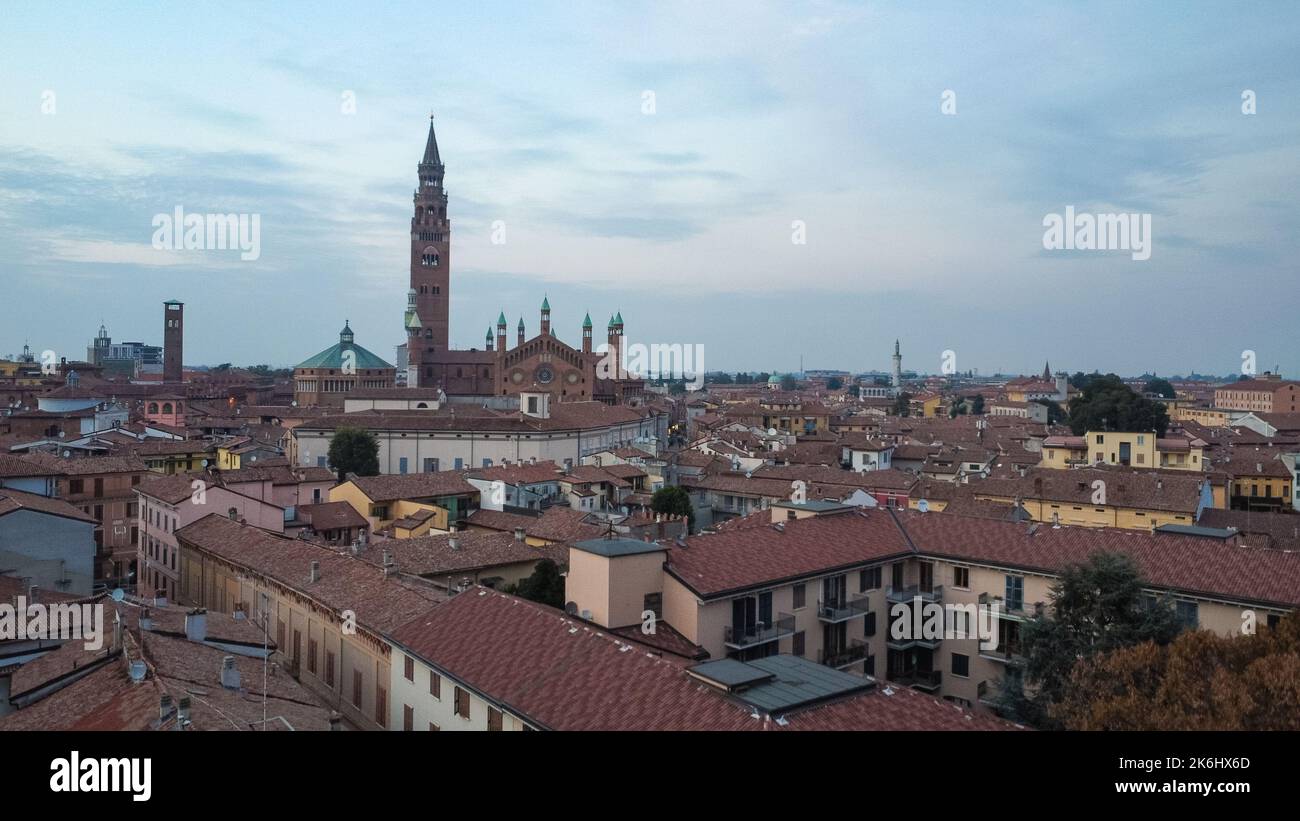 urban aerial view of Cremona Lombardy Stock Photo - Alamy