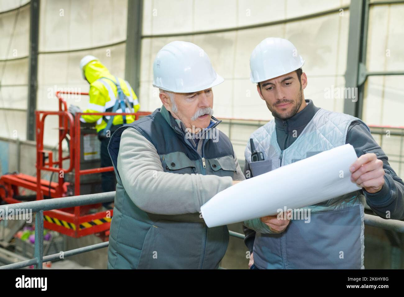 architect and engineer outside office Stock Photo - Alamy