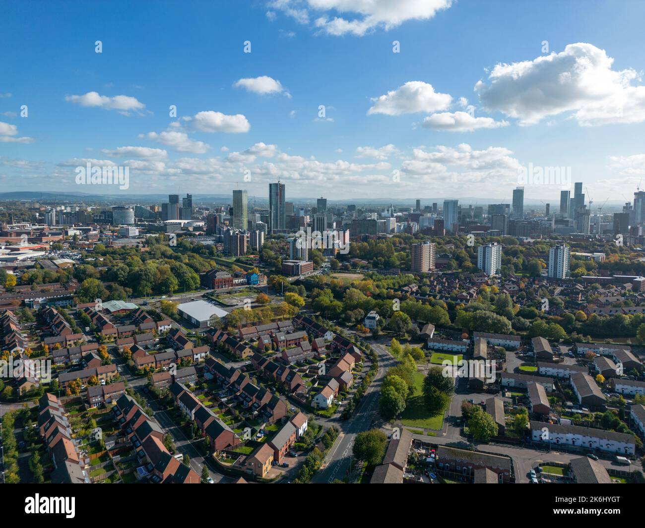 Aerial Photo Manchester City Stock Photo - Alamy