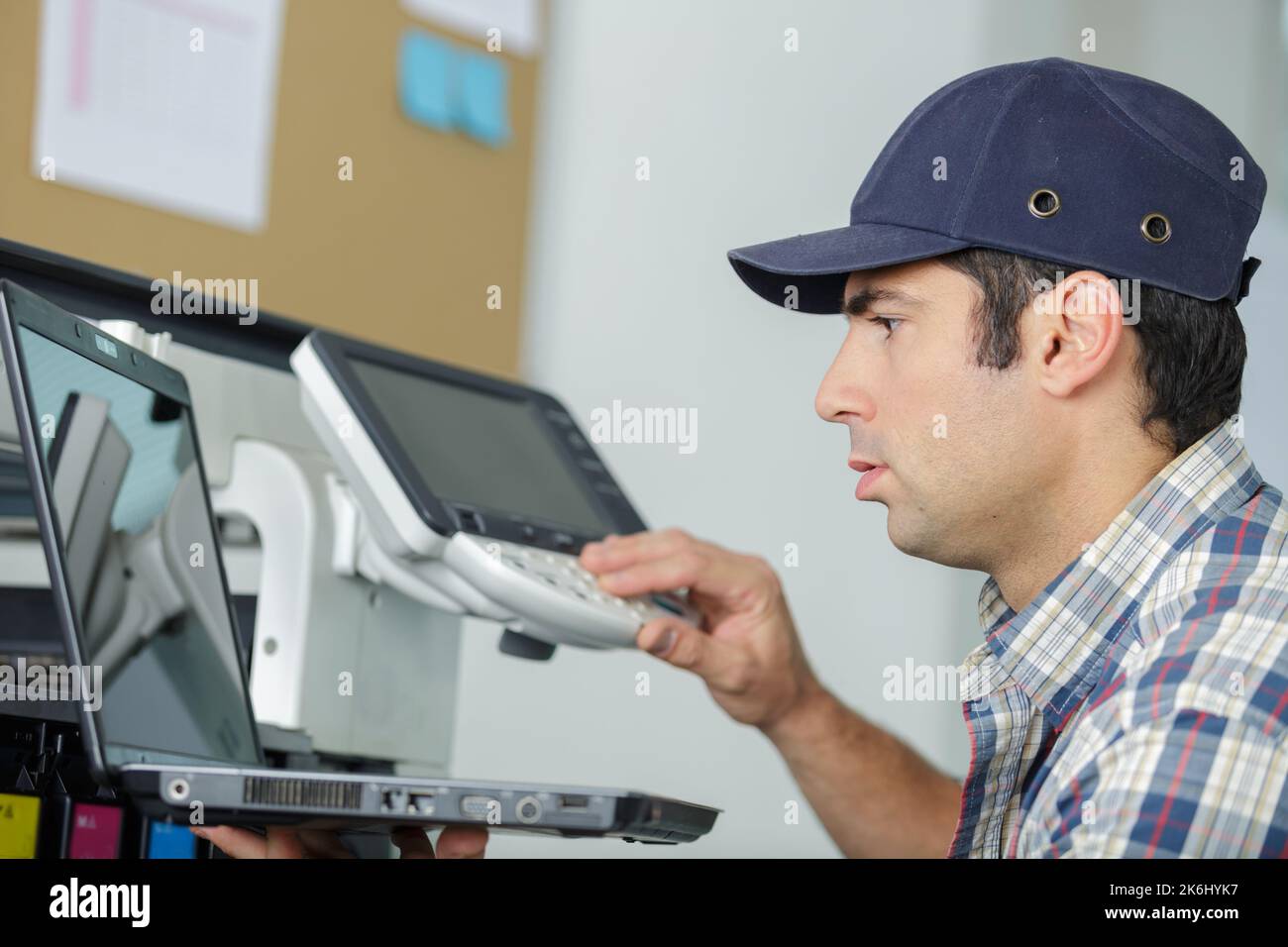 Print technician plotter hi-res stock photography and images - Alamy