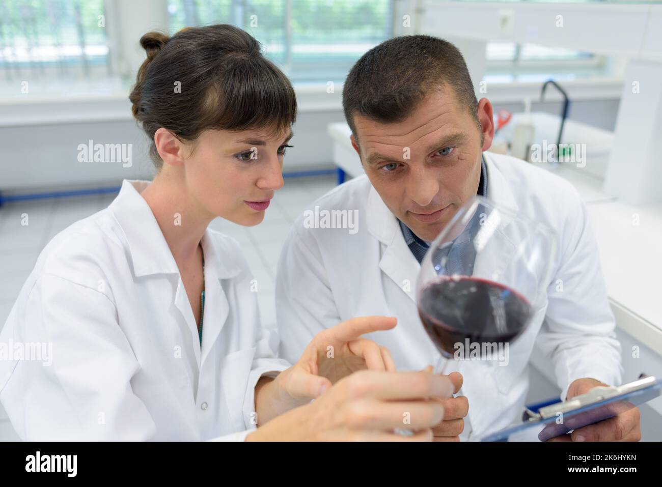 research of wine materials in biochemical laboratory Stock Photo - Alamy