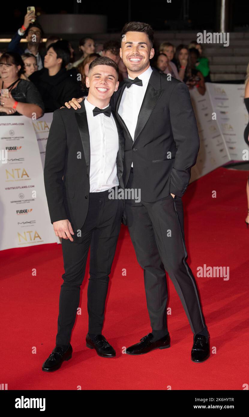 George Baggs and Joe Baggs attend the National Television Awards 2022 ...